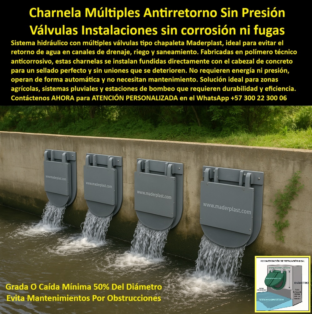 51 CHARNELAS 0 VÁLVULAS ANTI RETORNO 0 COMPUERTA TIPO CHAPALETA 0 TAPÓN ...